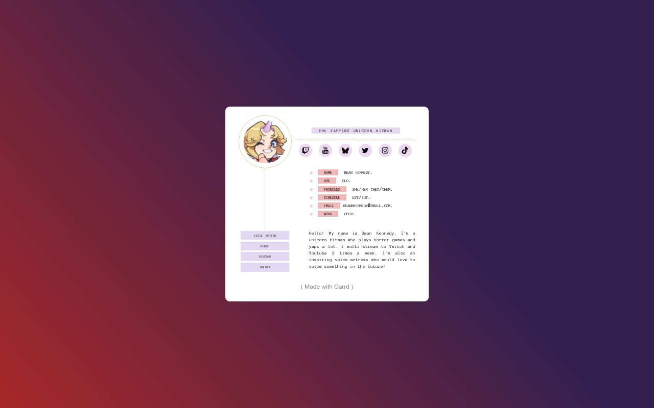 Bean Kennedy's Social Media